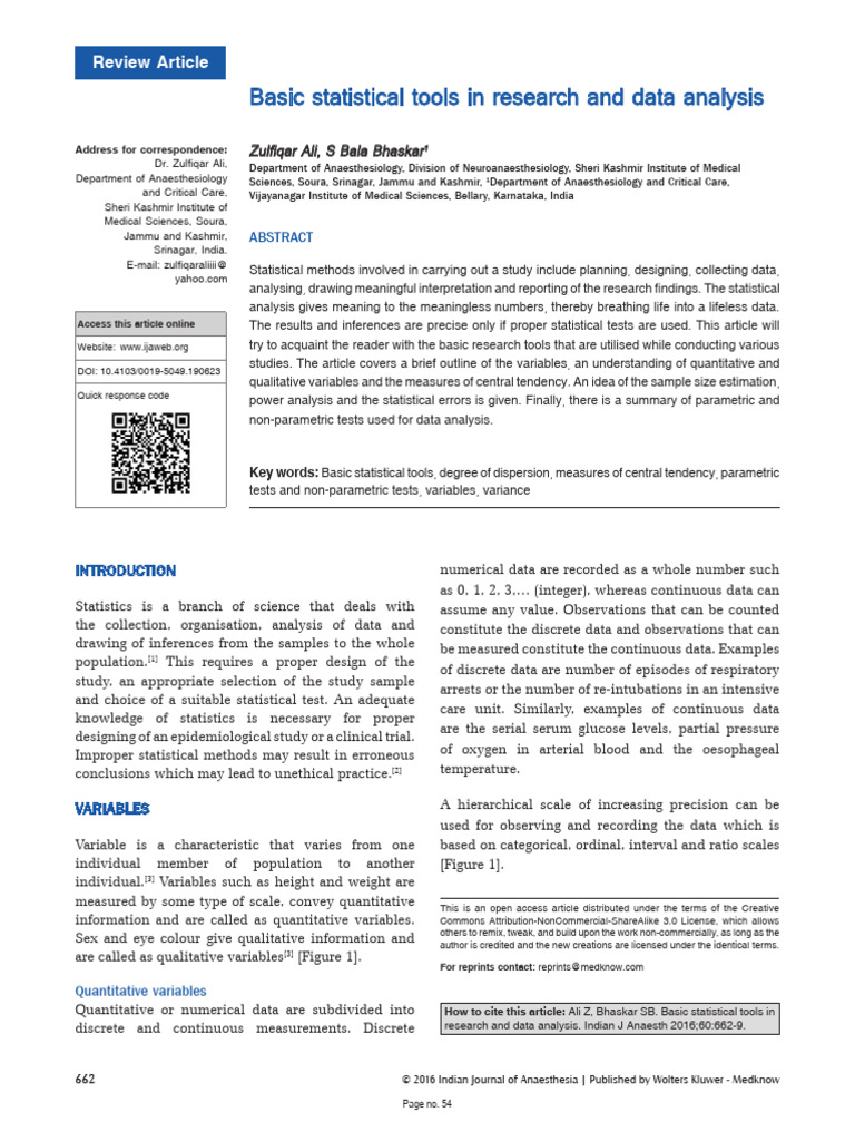 IJA-60-662 | PDF | Standard Deviation | P Value