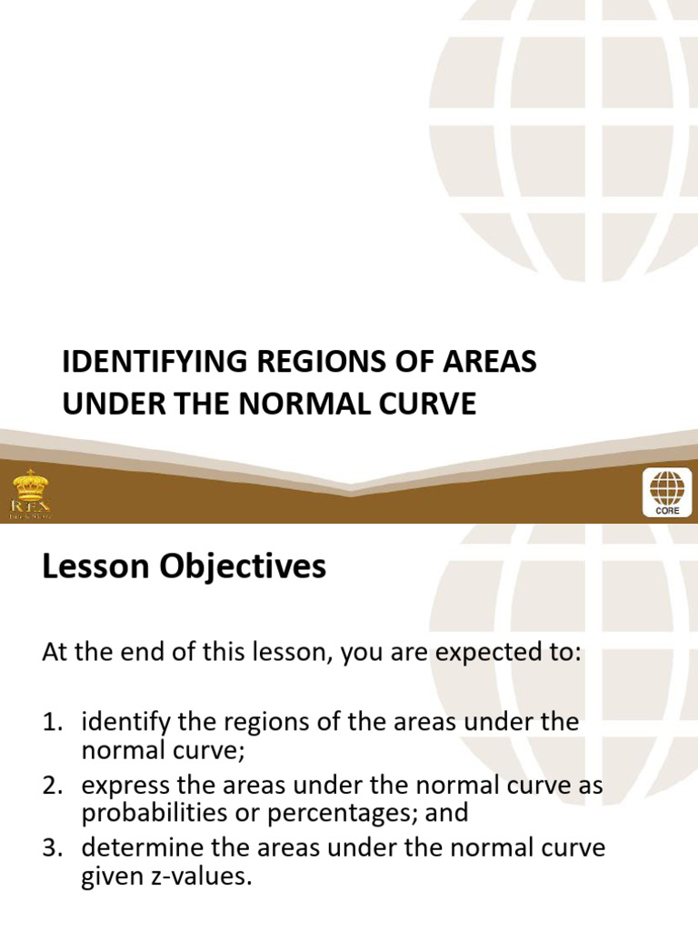 Identifying Regions of Areas Under The Normal Curve | PDF | Area ...