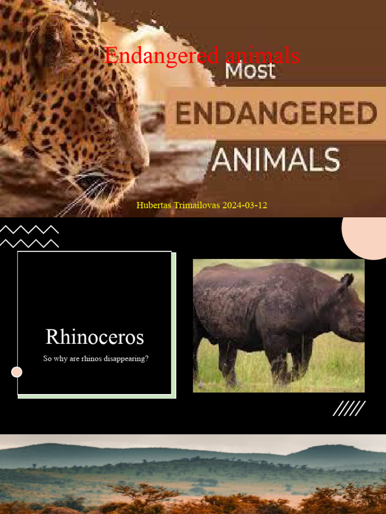 Endangered Animals: Causes of Decline | PDF