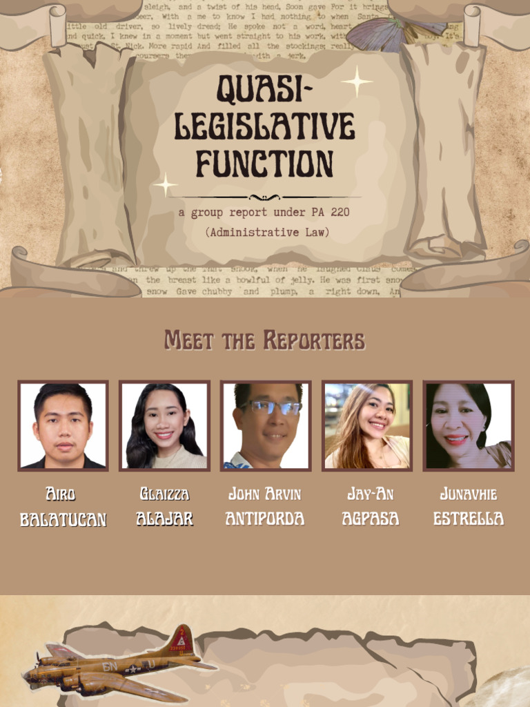 Quasi-Legislative Function | PDF | Rulemaking | Administrative Law