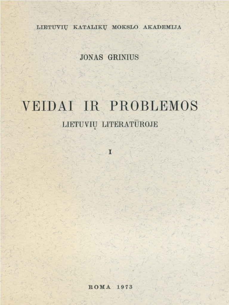 GRINIUS I Kreve Literaturoje | PDF