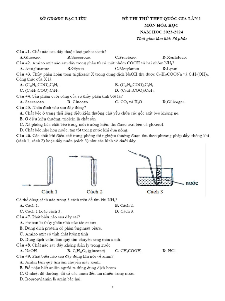 5 de Thi Thu TN THPT 2024 So Gdvadt Bac Lieu Lan 1 File Word Co Loi Giaidoc 1600 PDF - Gdrive ...