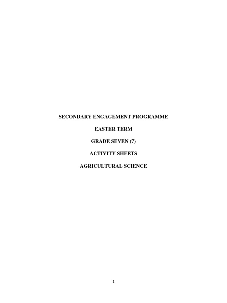 Grade 7 Agriculture Science - 2021 - Term 2 | PDF | Flowers | Leaf Grade 7 Agriculture Science - 2021 - Term 2 | PDF | Flowers | Leaf