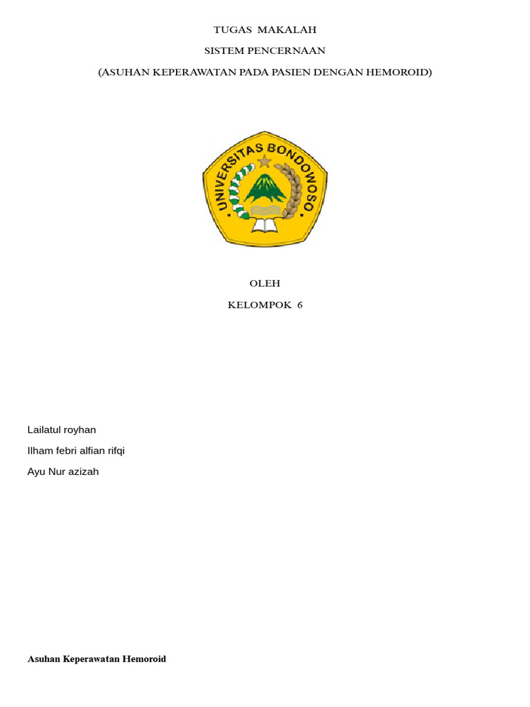 TUGAS - SISTEM - PENCERNAAN - ASUHAN - KEPERAWAT 01.docx - 20230913 ...