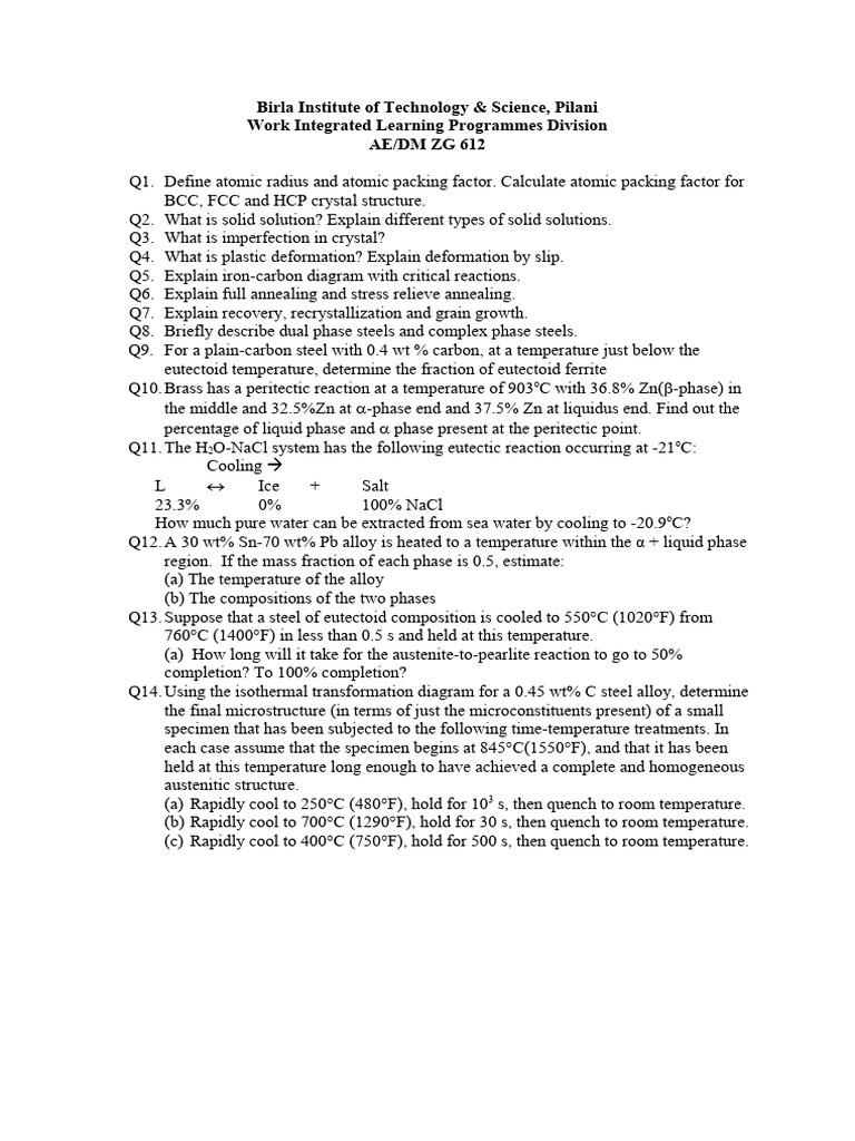 Practice Questions Solutions | PDF | Steel | Deformation (Engineering)