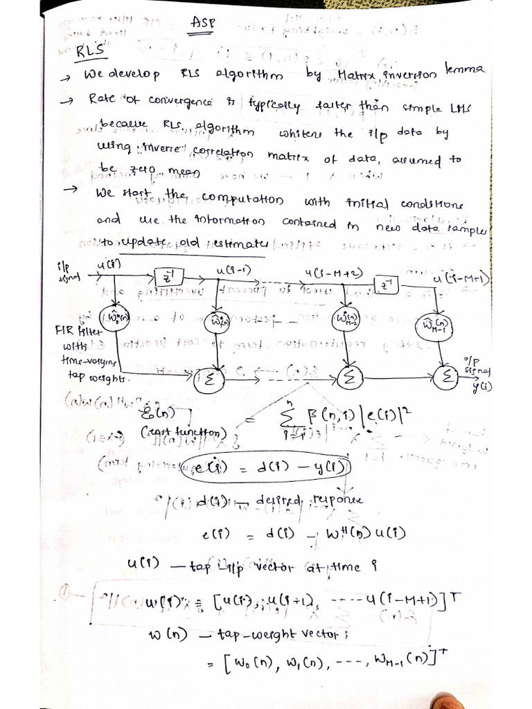 Adaptive Signal Processing, Machine Learning | PDF