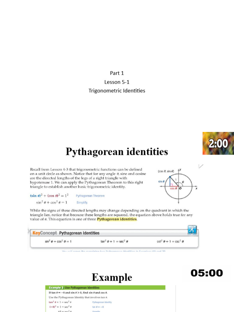 Grade 11 Week 25 Trigonometric Identities | Download Free PDF ...