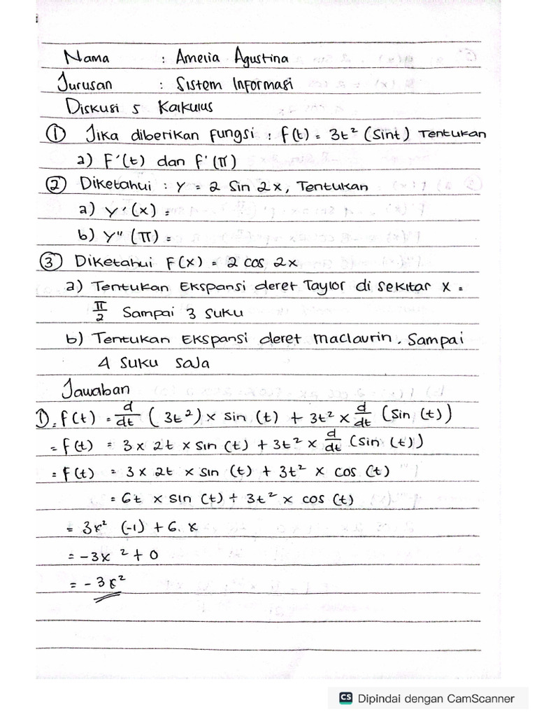 Diskusi Sesi 5 Kalkulus | PDF