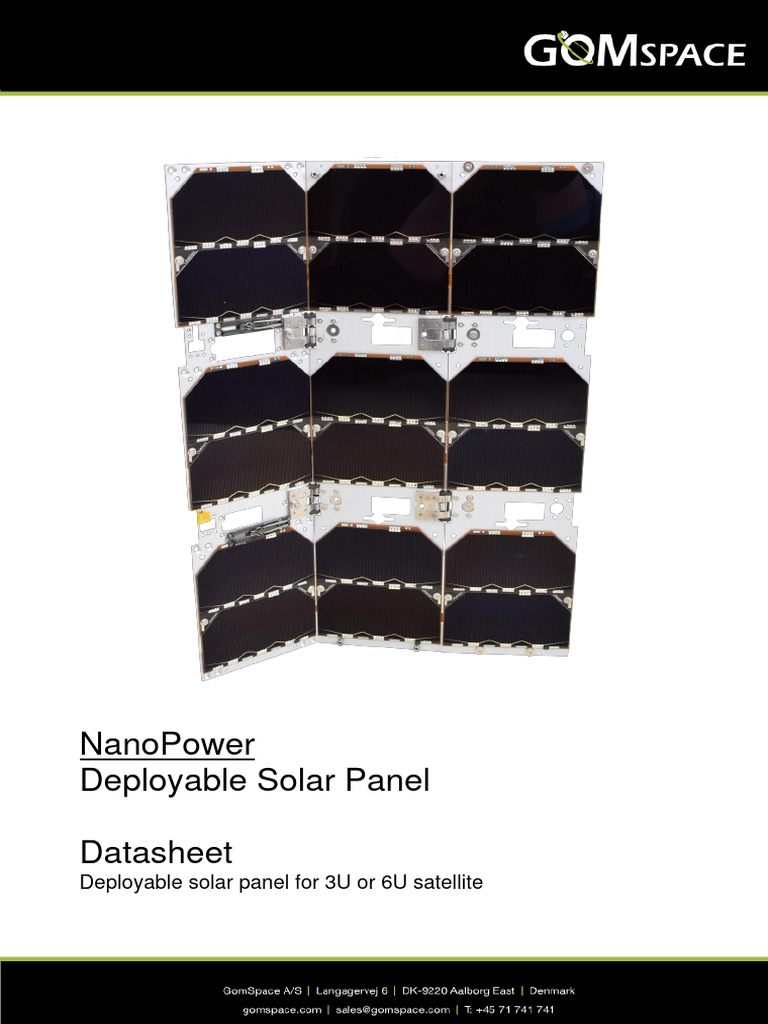GS-DS-NanoPower DSP 1018088 31 | PDF | Solar Panel | Solar Cell