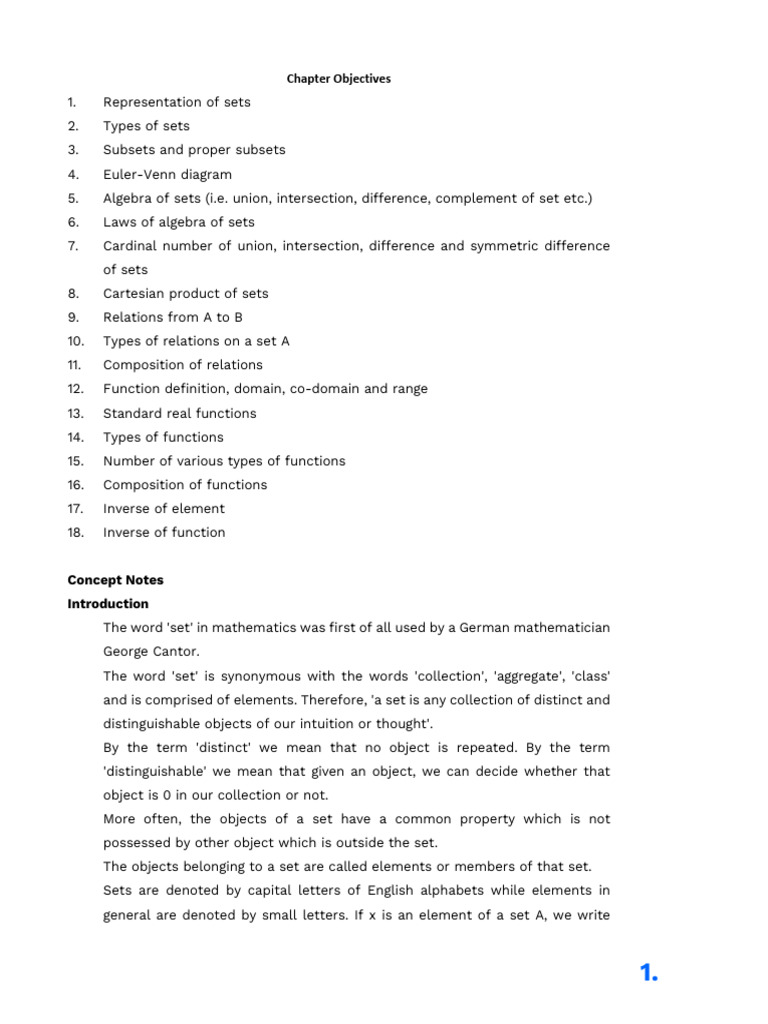 Sets Relations Function | PDF | Set (Mathematics) | Function (Mathematics) Sets Relations Function | PDF | Set (Mathematics) | Function (Mathematics)
