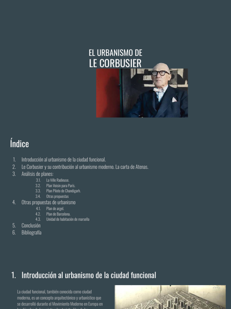Urbanismo Moderno de Le Corbusier | PDF | Urbanismo | Zonificación