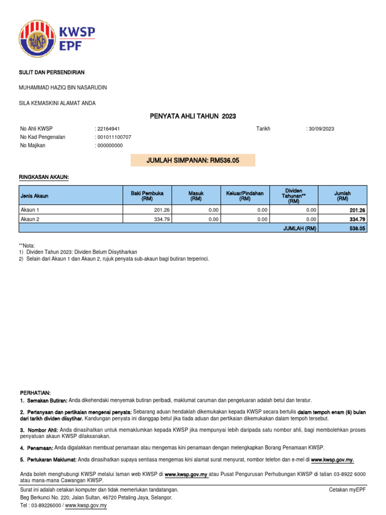 Summary Statement | PDF