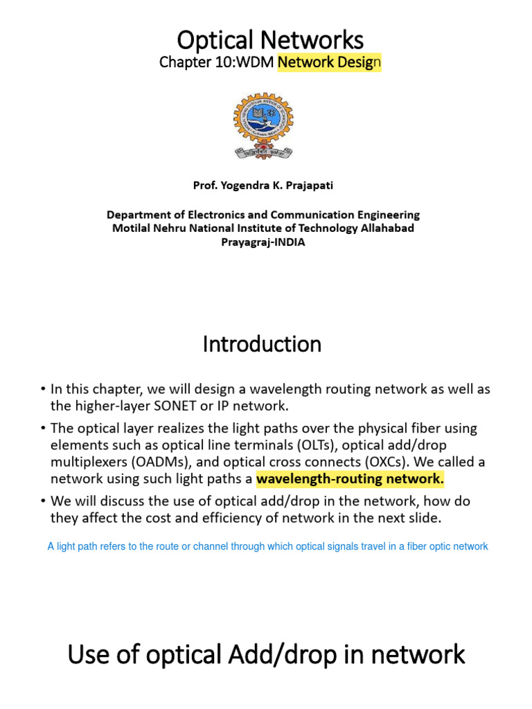 WDM_Chapter_10_PPT | PDF | Network Topology | Computer Network