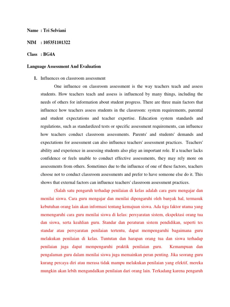 MID Semester Tri Selviani 105351101322 BG4A | PDF | Behavior ...