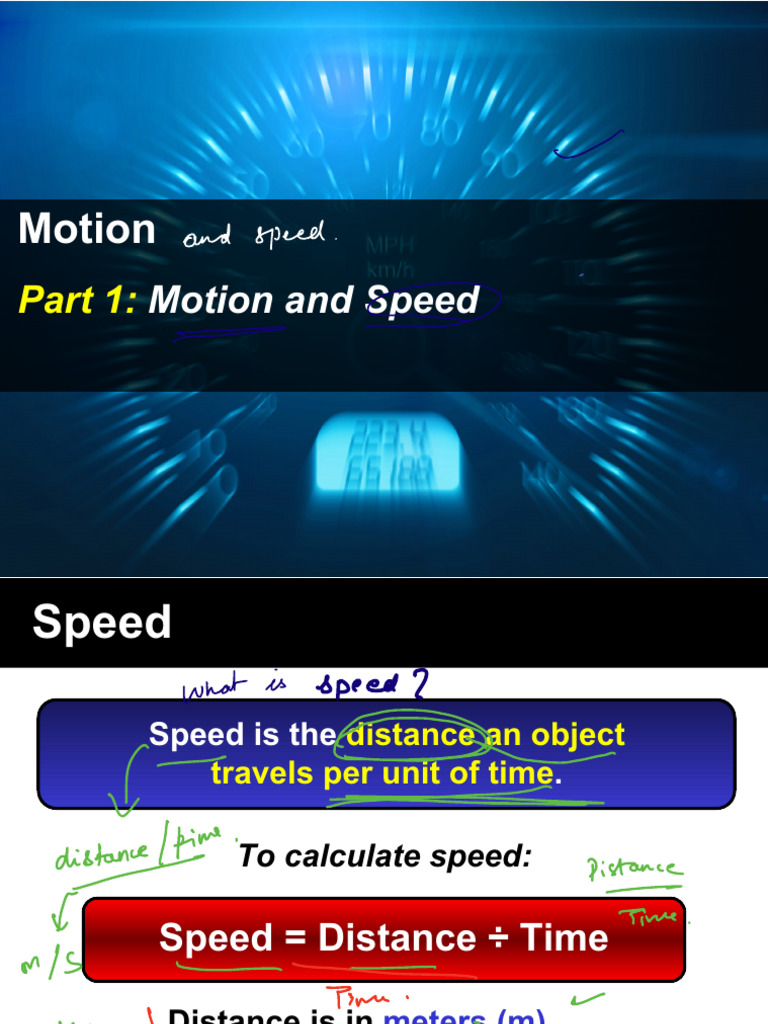 Motion Speed Powerpoint 1 | PDF
