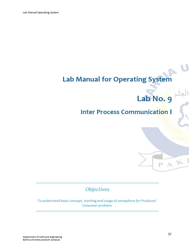 OS Lab 9 | PDF | Computer Engineering | Operating System Technology