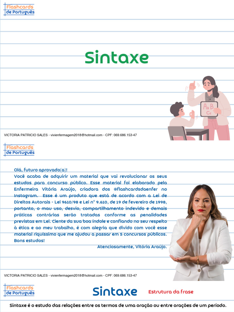 Sintaxe Sujeito, Predicado e Termos | PDF | Assunto (gramática ...