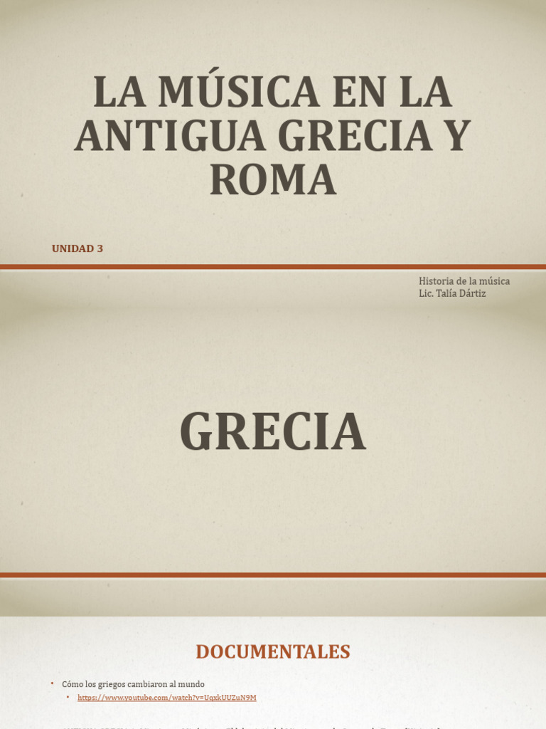 Música en la Antigua Grecia y Roma | PDF | Modo (música) | Teoría musical