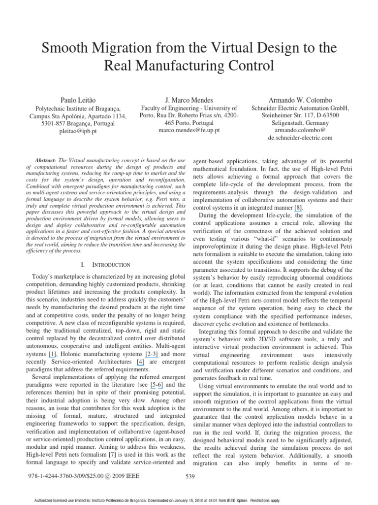 Smooth Migration From The Virtual Design | Download Free PDF | Simulation | System