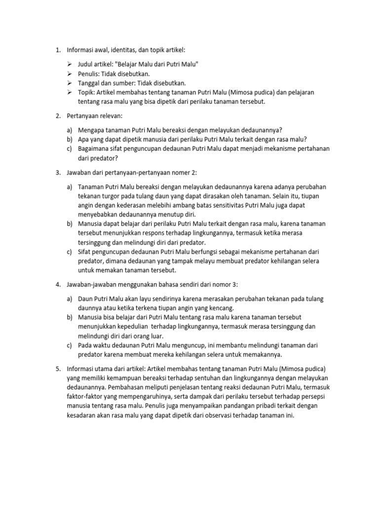 Tugas 1 Sesi 3 - Bahasa Indonesia | PDF