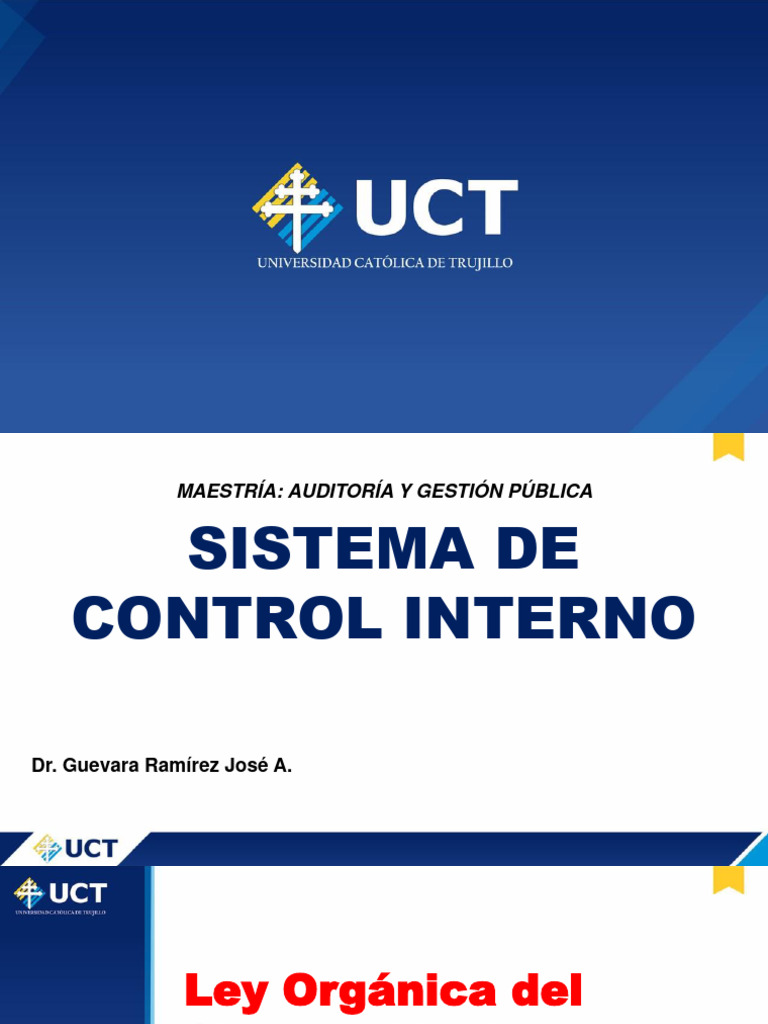 Unidad I Sesión 1 Ley Orgánica SNC y CGR | PDF | Auditoría | Presupuesto