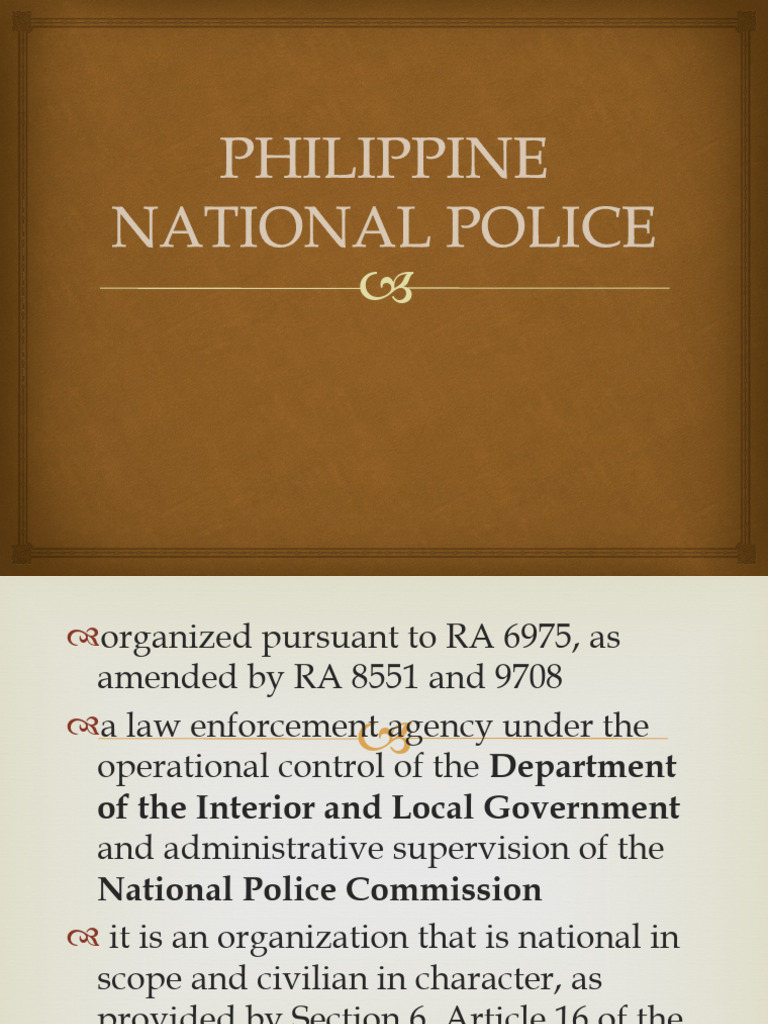 Philippine National Police | PDF | Military Rank | Sergeant