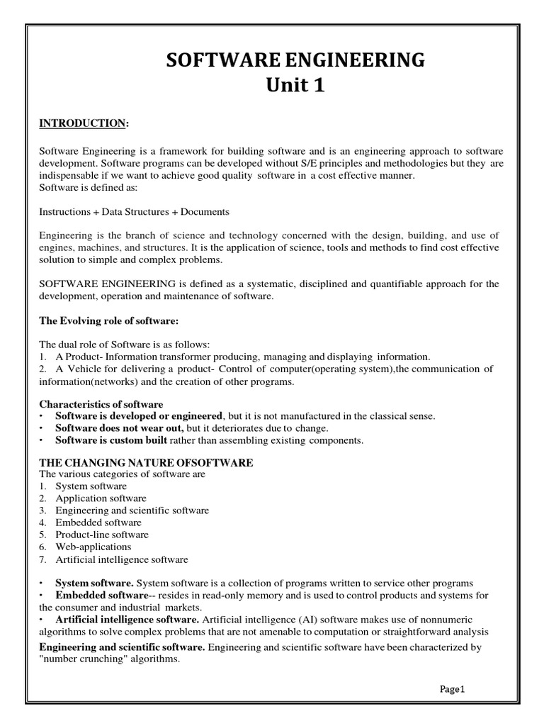 Original 1706288824 Software Engineering Unit 1 | PDF | Software | Software Prototyping
