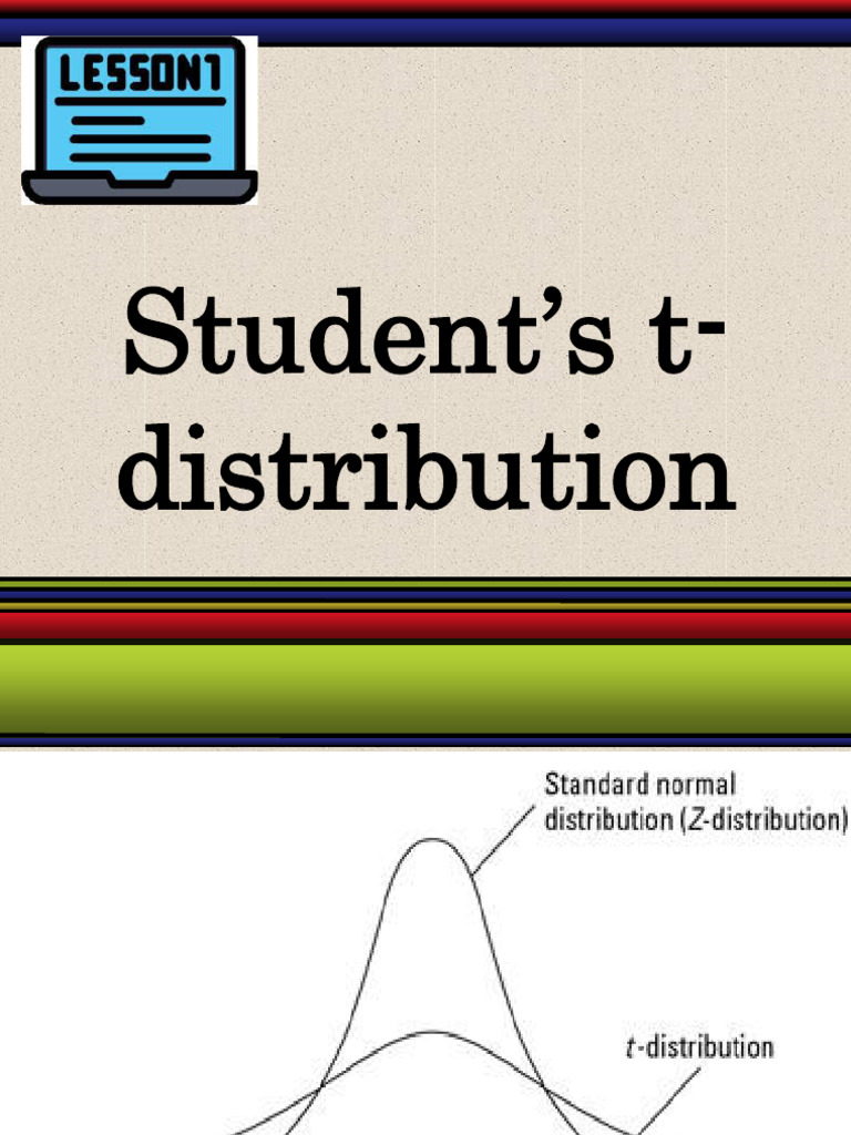 Lesson 1 - T Distribution | PDF | Statistics | Degrees Of Freedom ...