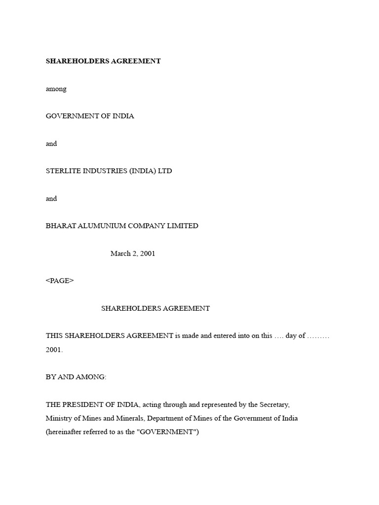 Sample SHA | PDF | Stocks | Board Of Directors