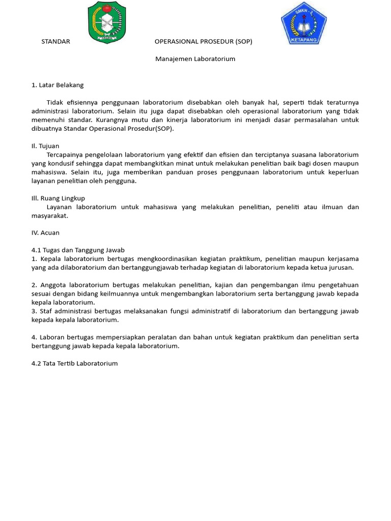 Sop-Laboratorium Compress | PDF