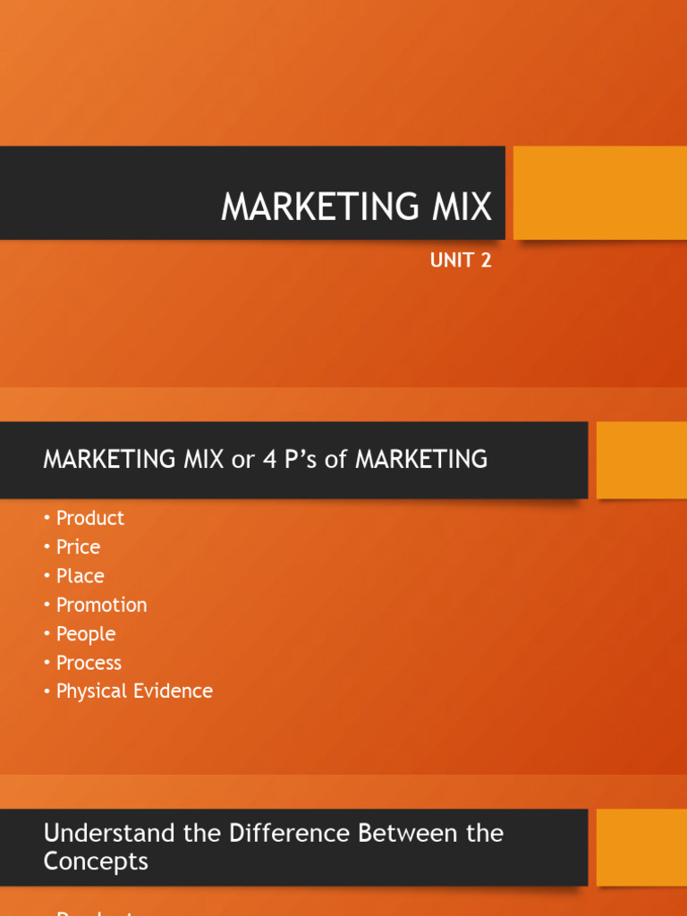 UNIT-2 Marketing Mix | PDF | Pricing | Product (Business)