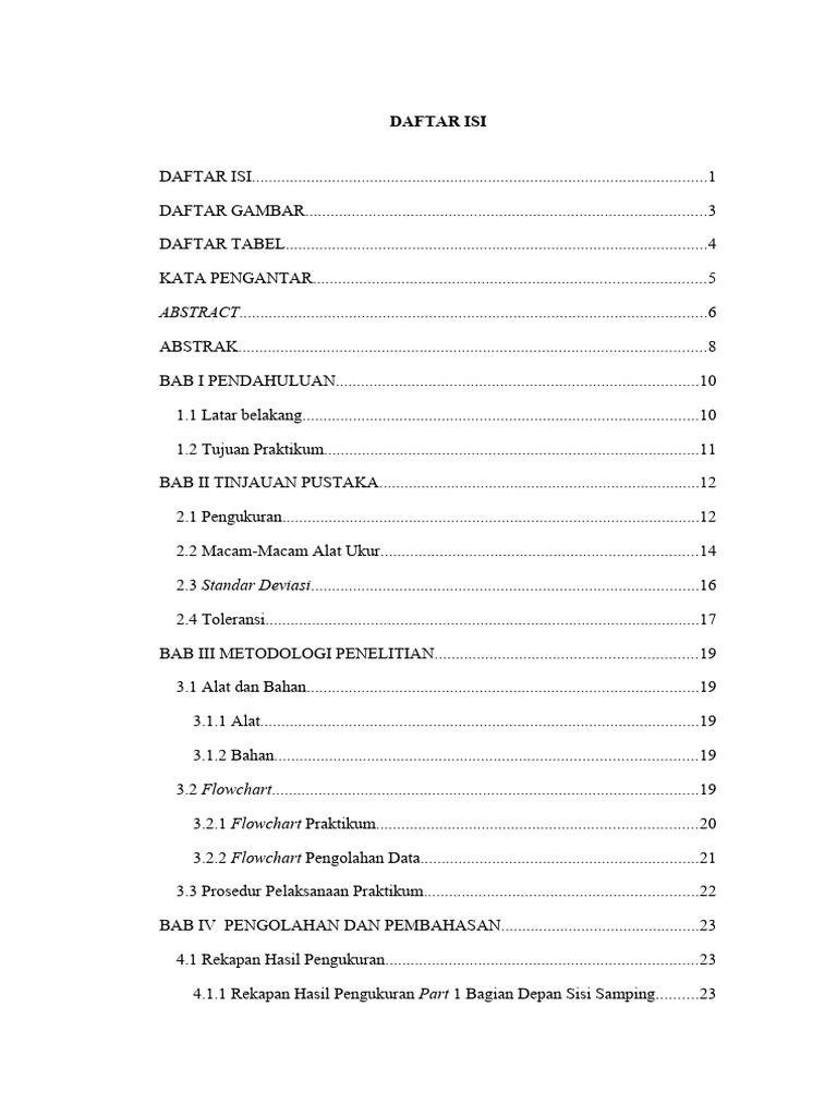 Laporan Praktikum Pengukuran | PDF