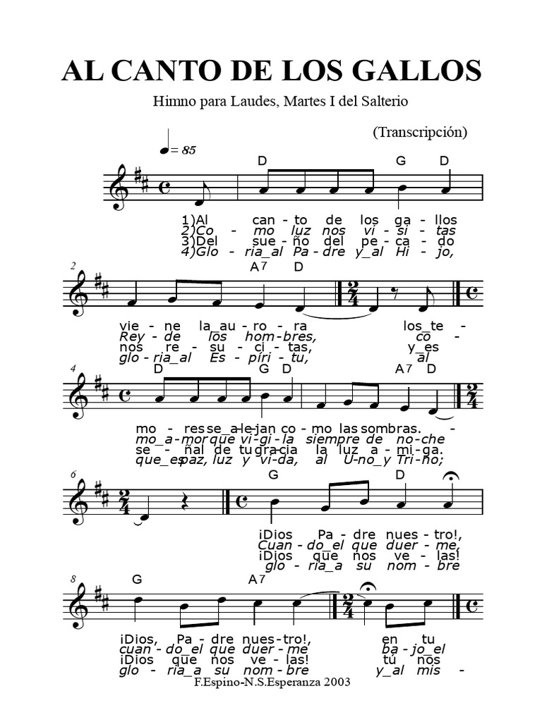 Al Canto de Los Gallos | PDF