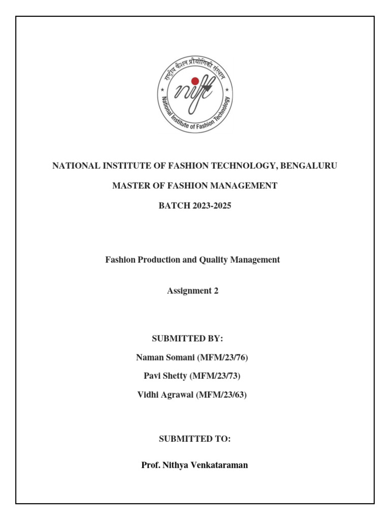 Prof. Nithya Venkataraman | PDF | Textiles | Clothing