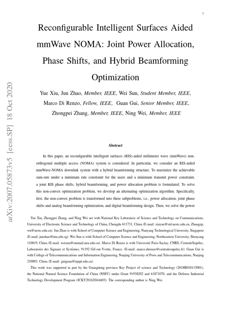 Beamforming | Download Free PDF | Mathematical Optimization | Mimo
