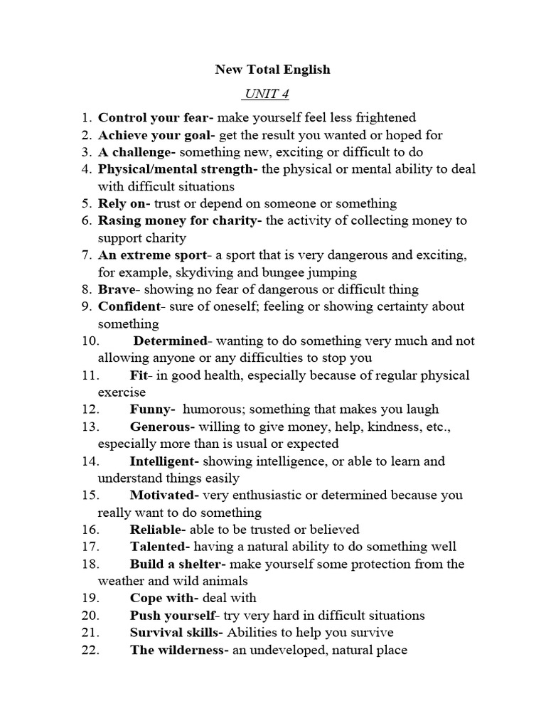 Unit 4 | PDF | Fear | Psychology