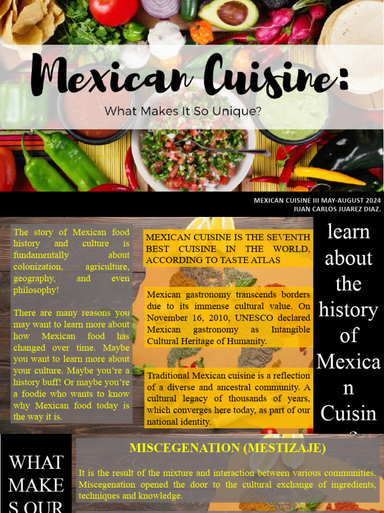Mexican Cuisine Introduction | PDF | Mexican Cuisine | Cuisine