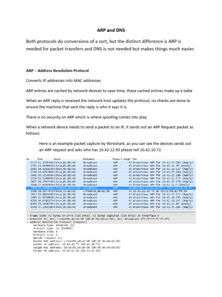 Lesson 2 - Arp and Dns | PDF | Domain Name System | Internet
