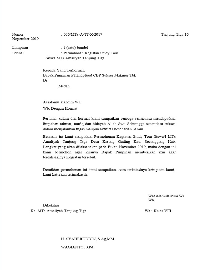 PDF Proposal Study Tour | PDF