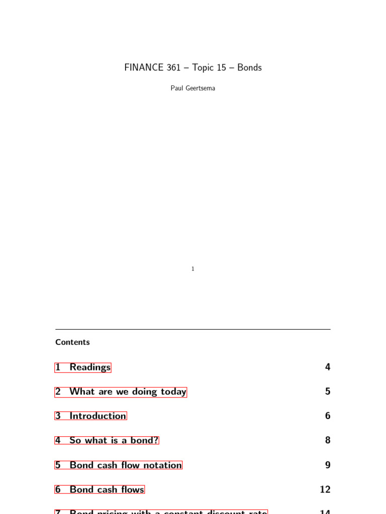 Topic 15 - Bonds | PDF | Bonds (Finance) | Discounting