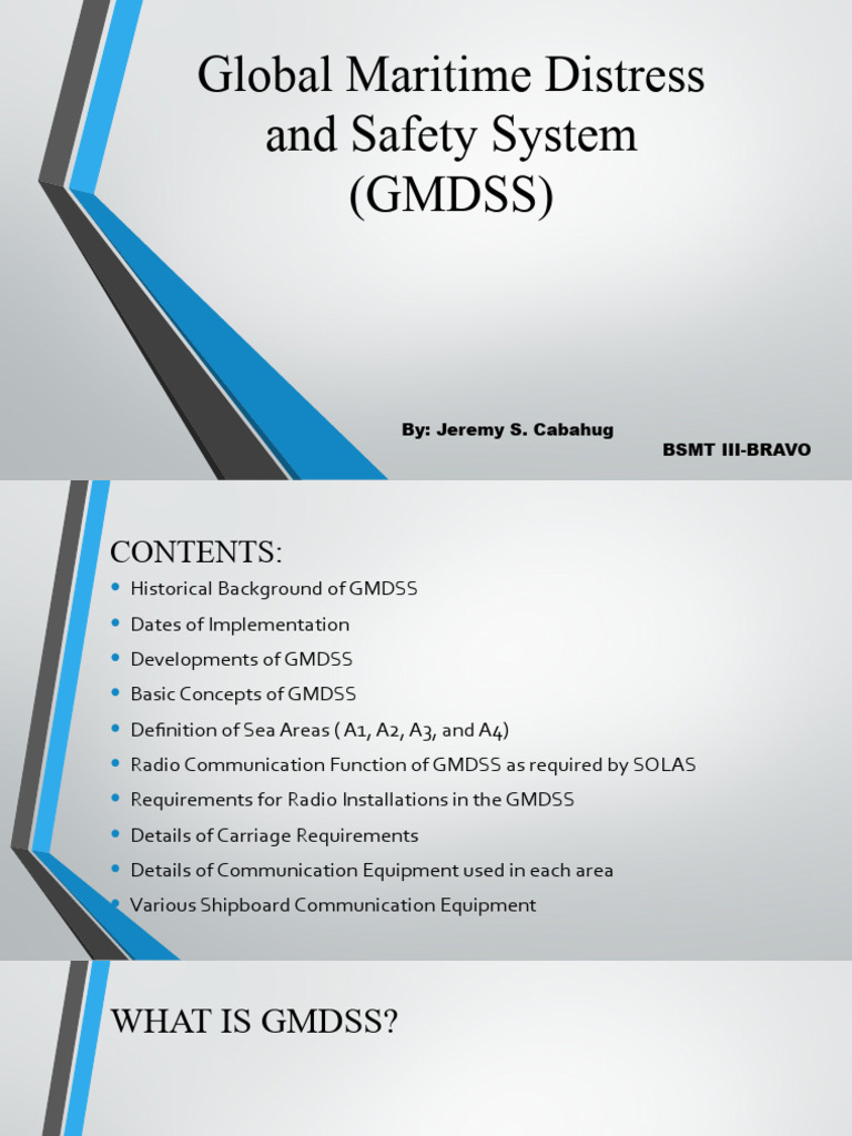 Global Maritime Distress and Safety System | PDF | Radio | Information ...