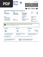 British Airways E-Ticket Receipt | PDF | Baggage | Fee