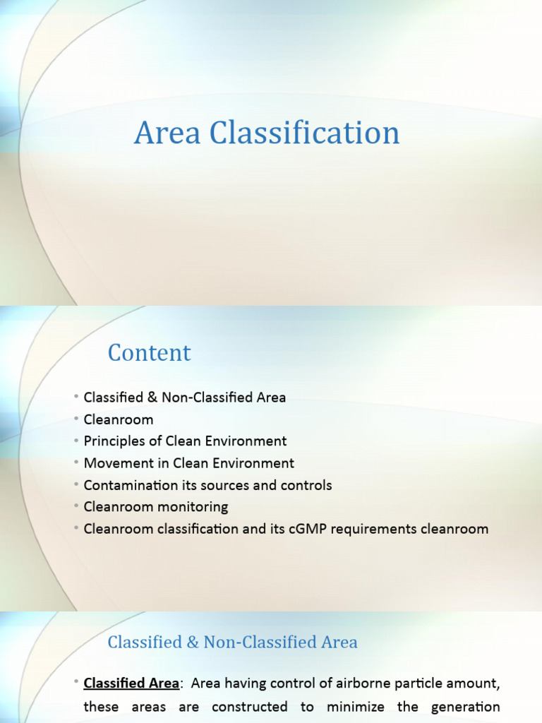 Area Classification | PDF