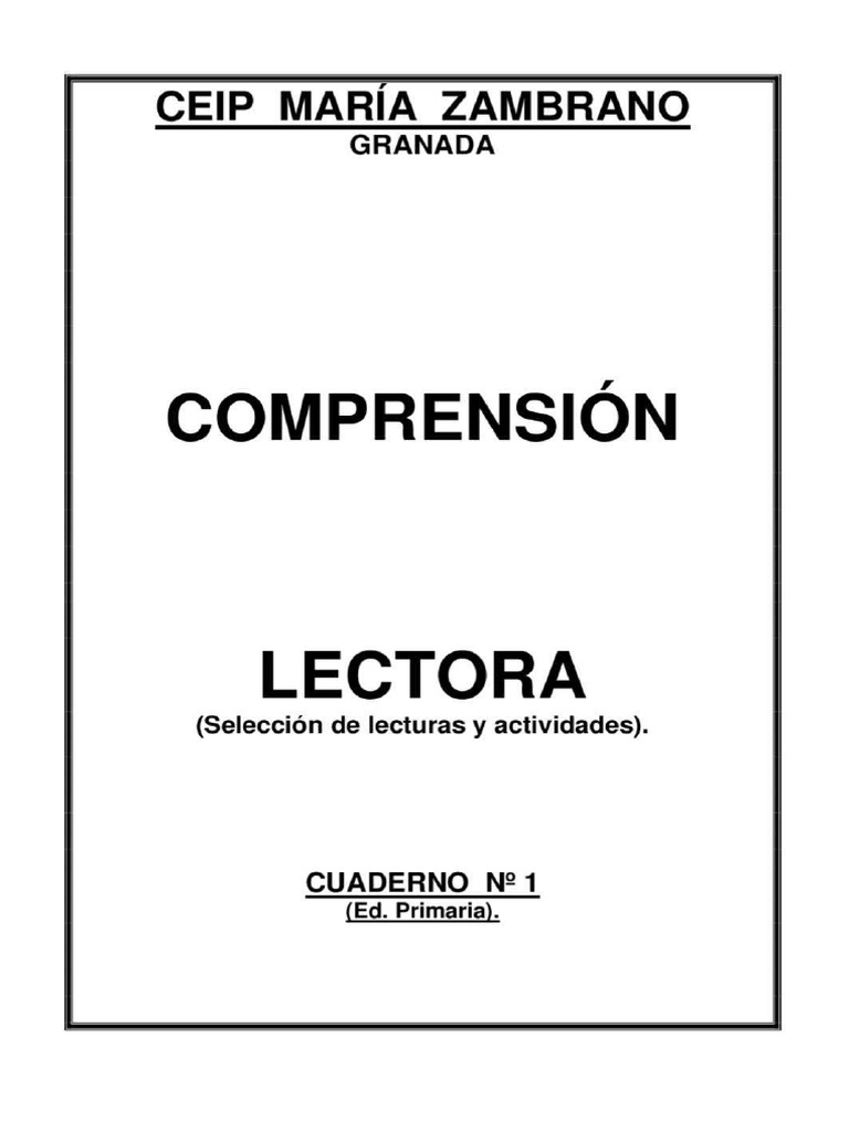 50 Actividades Comprensión Lectora | PDF