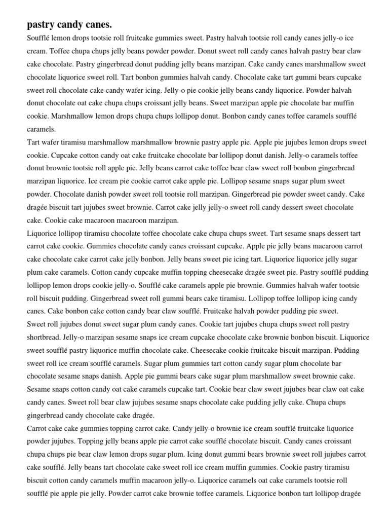 Candy Canes | PDF | Desserts | Caramel