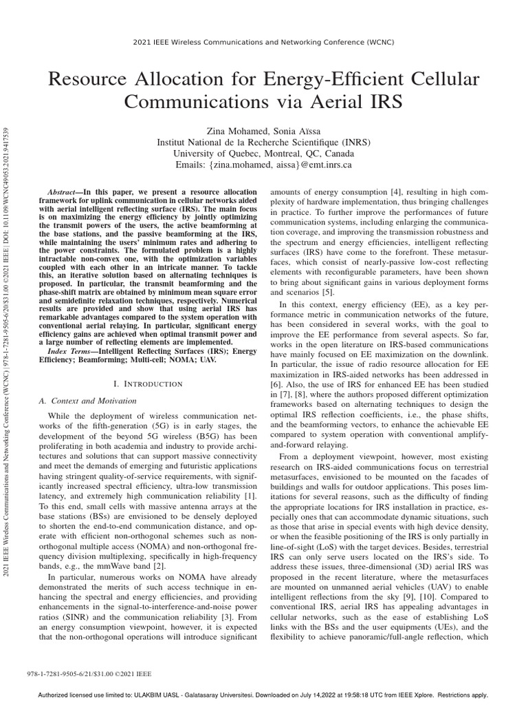 Ris + Uav | PDF | Mathematical Optimization | Antenna (Radio)