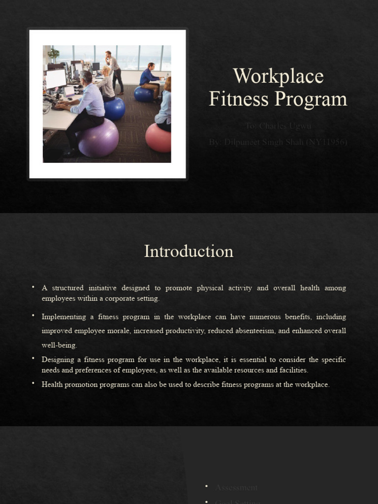 Workplace Fitness Program Guide | PDF | Physical Fitness | Employment