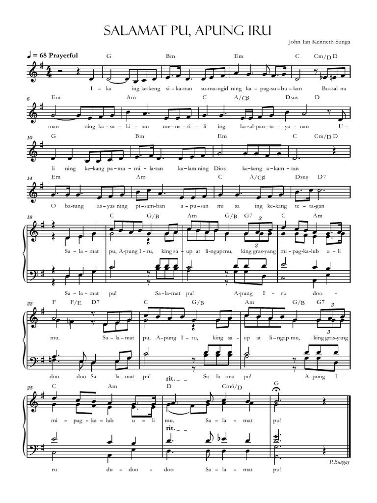Salamat Pu, Apung Iru | PDF