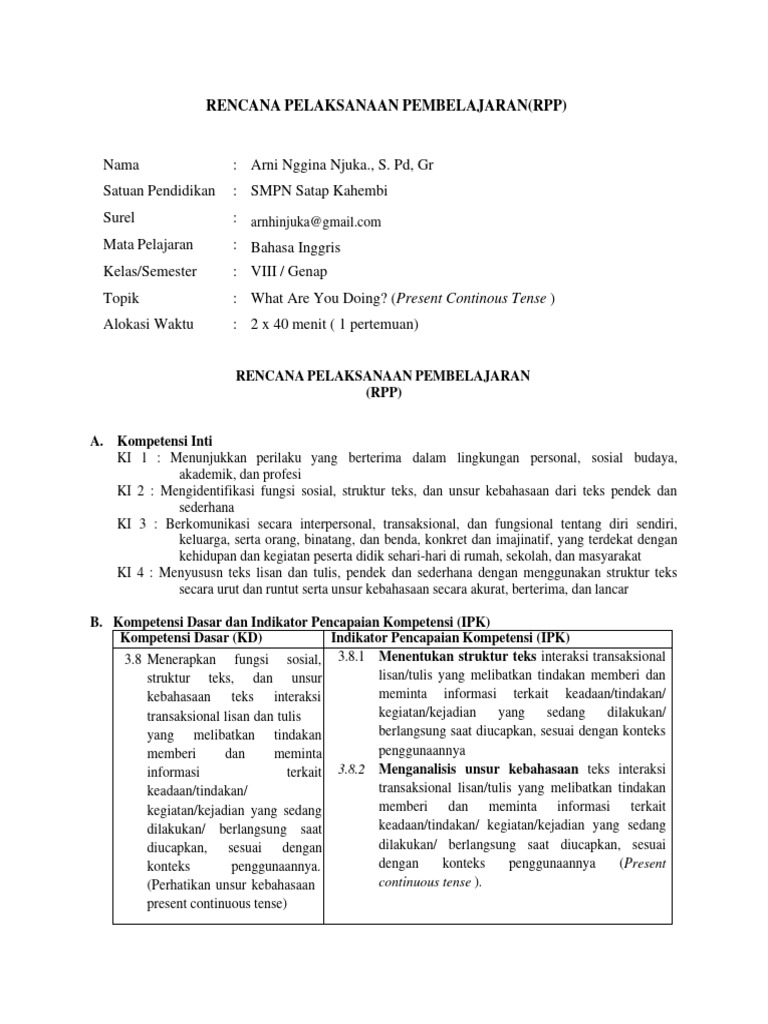 Modul Bing Bab 8 Arni Nggina Njuka | PDF