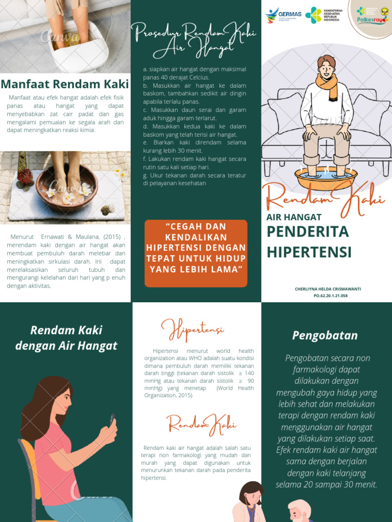 Leaflet Rendam Kaki Air Hangat | PDF